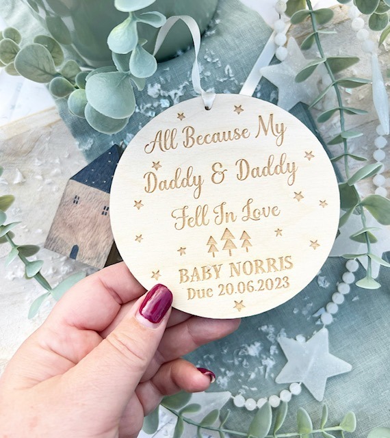 All Because My Daddy And Daddy Fell In Love Decoration A Beautiful Sign
